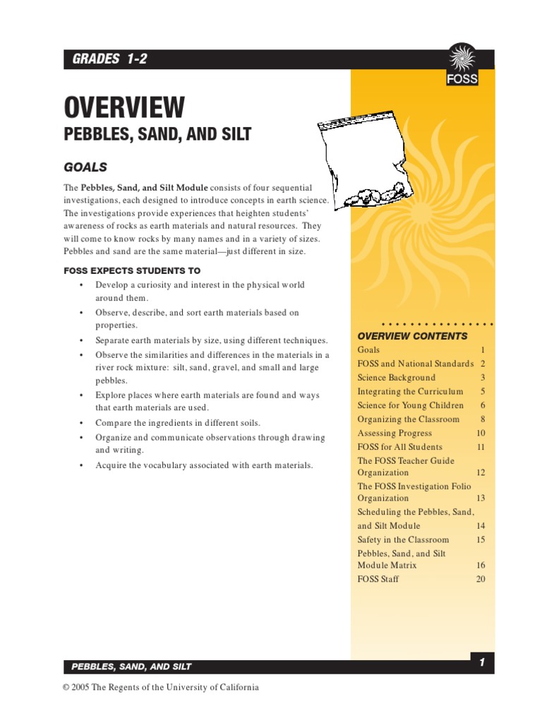 Pebbles, Sand, and Silt: Grades 1-2 | PDF | Clay | Rock (Geology)