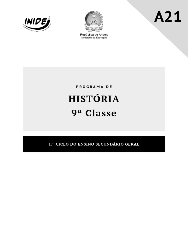 História 9 Classe: Programa de | PDF | Descolonização | Europa