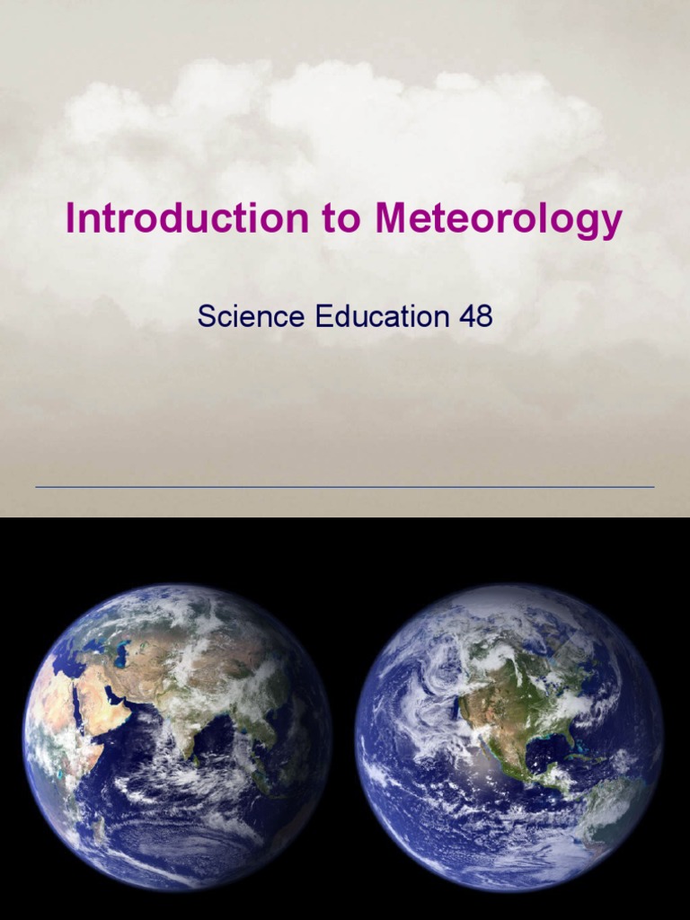 Introduction To Meteorology: Science Education 48 | PDF | Meteorology ...