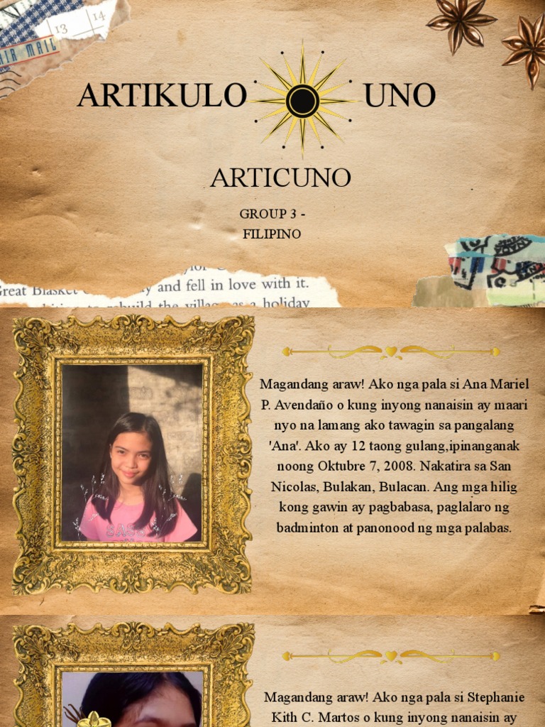 Artikulo Uno | PDF