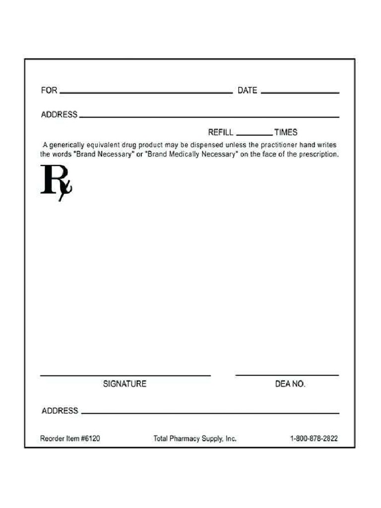 Prescription Template 32 | PDF