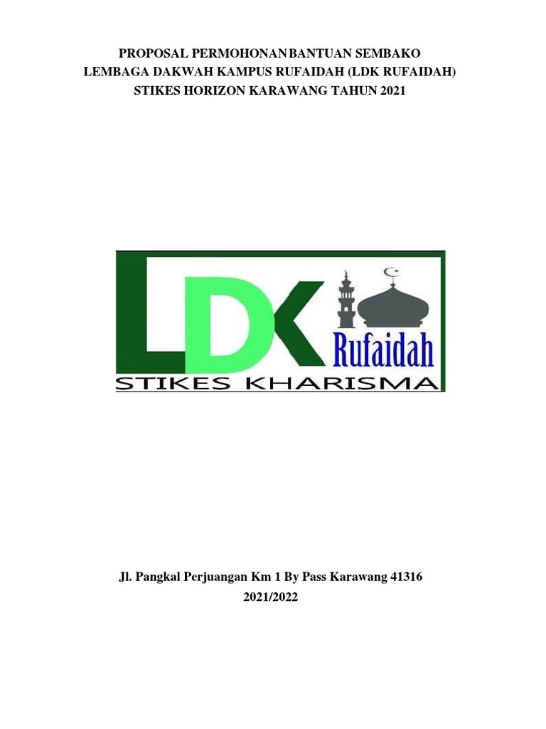 Proposal LDK Rufaidah - Penyaluran Donasi | PDF