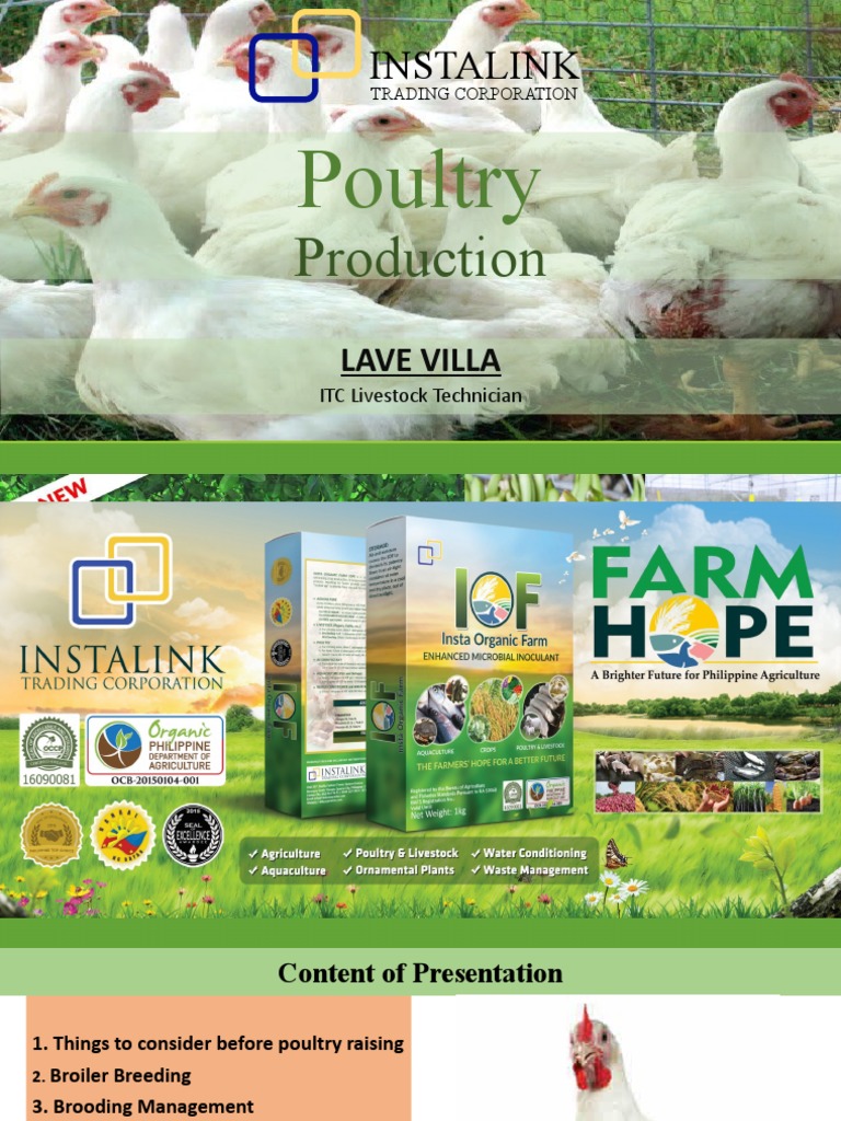 Maximizing Poultry Production Through Sustainable and Biosecure ...