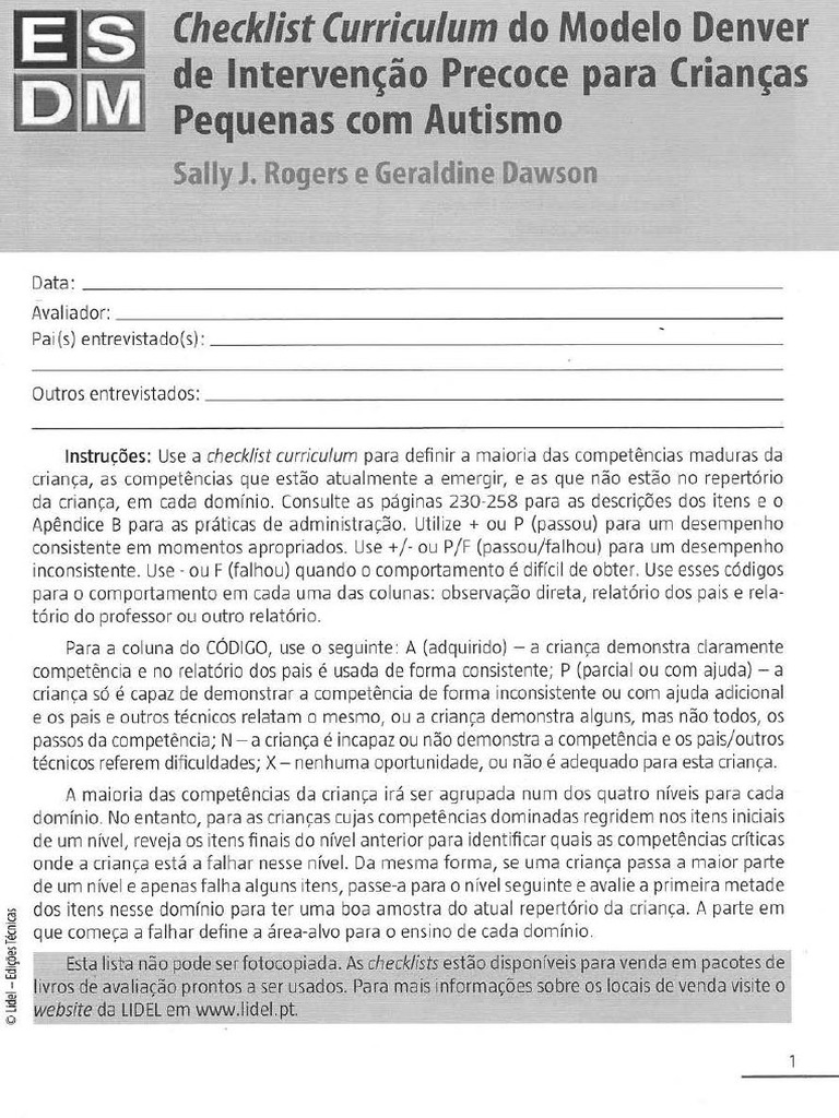 Checklist Denver | PDF