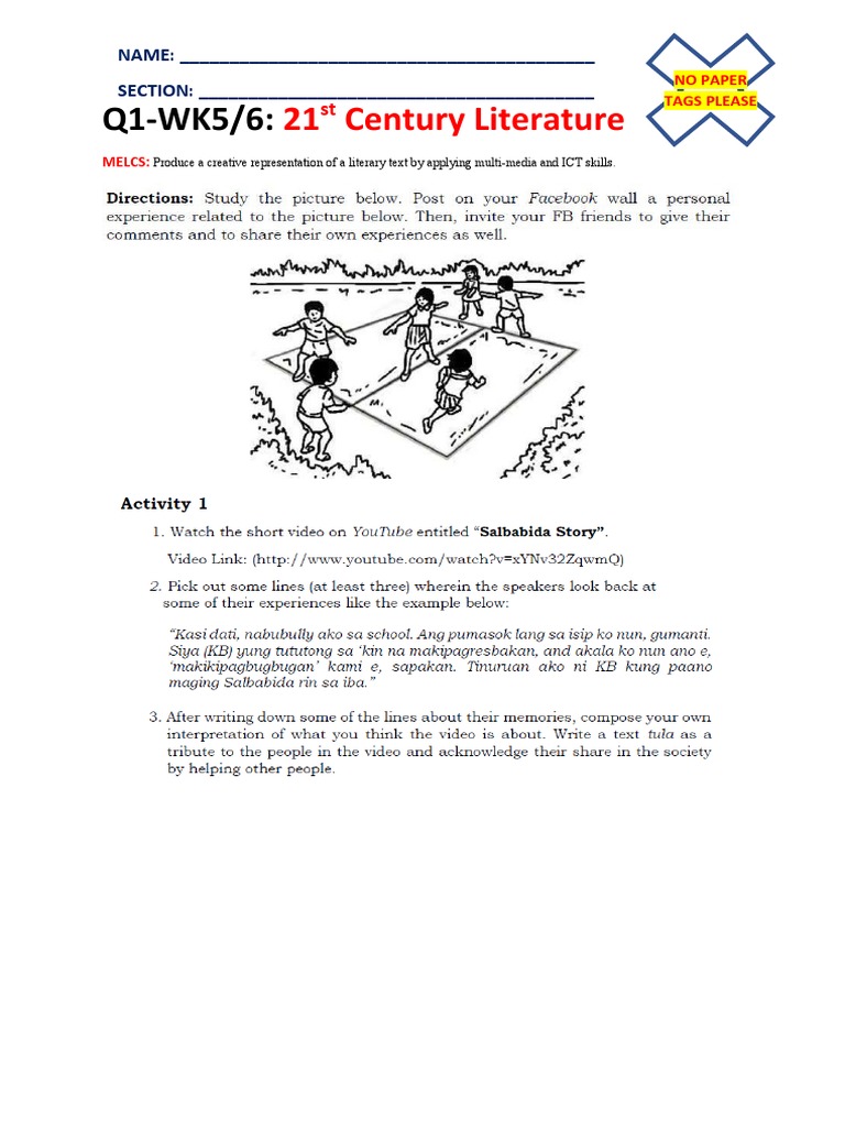 2021-2022 Q1-WK5-6 21stcent | PDF