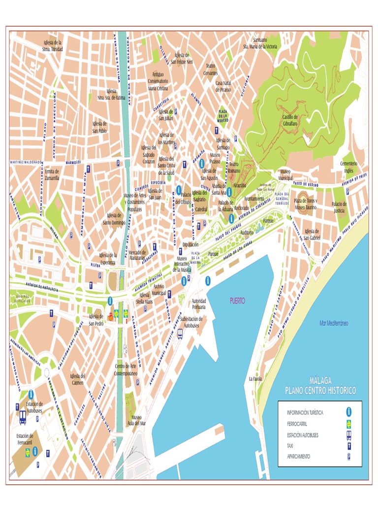 Mapa Turístico de Málaga | PDF