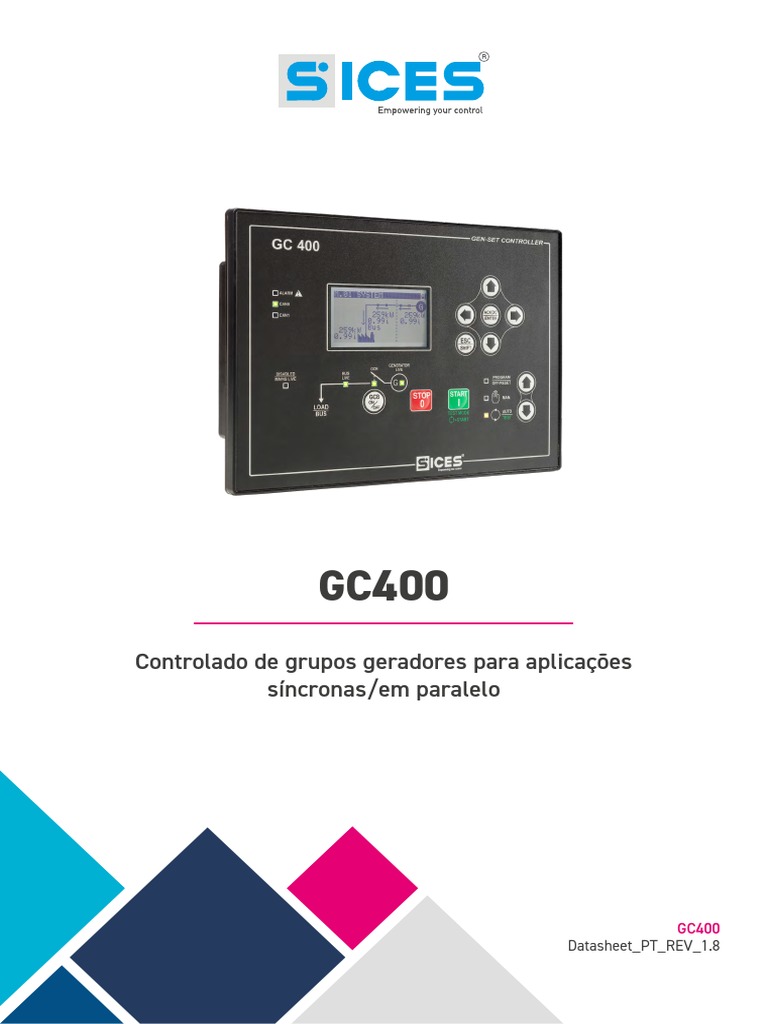 GC400 Datasheet PT REV-1.8 | PDF | Energia elétrica | Corrente alternada