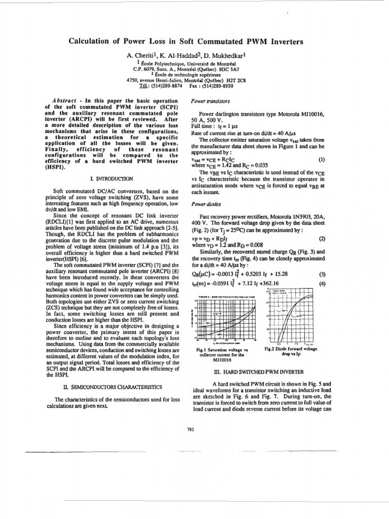 Power Loss Calculation in Inverters | PDF | Power Inverter | Inductor