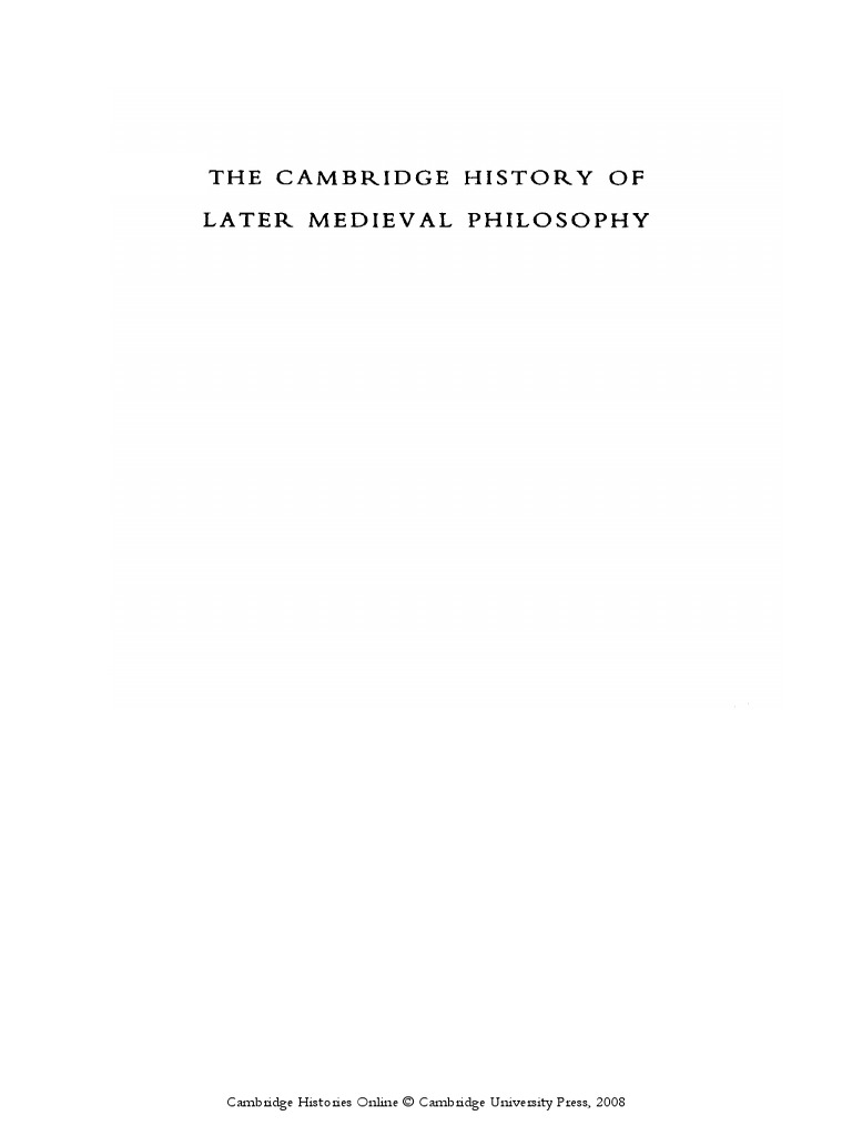 History of Medieval Philosophy. Scholasticism | PDF | University | Logic