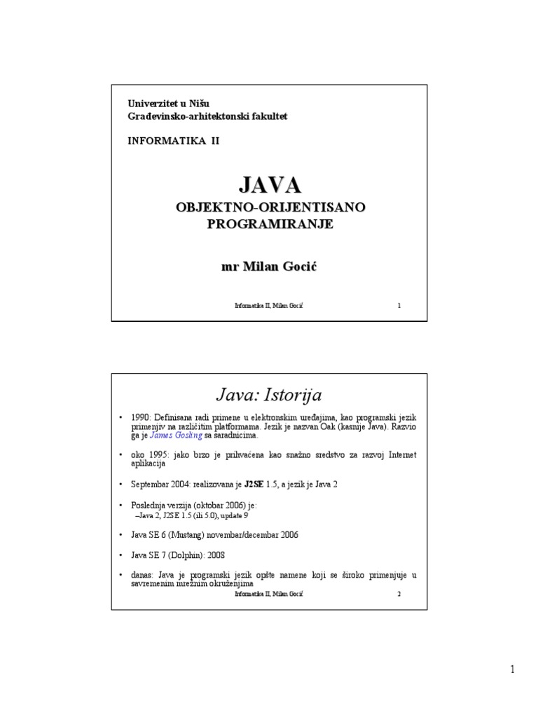 Java OOP | PDF