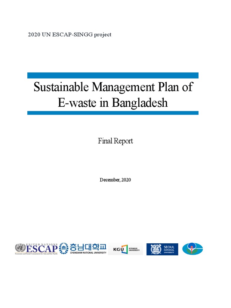(Final) Sustainable E-Waste Management Plan in Bangladesh - Dec - 14 ...