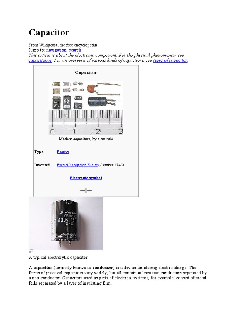 Capacitor Basics | PDF | Capacitor | Electrical Impedance