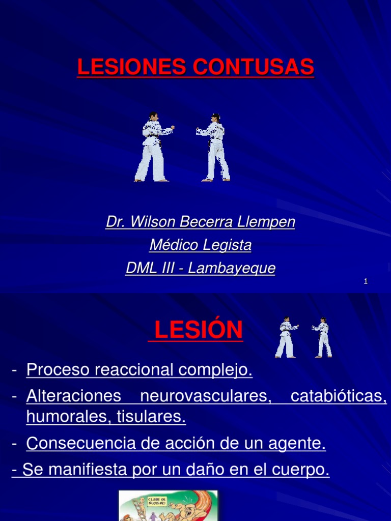 Lesiones Contusas | PDF | Piel | Lesión