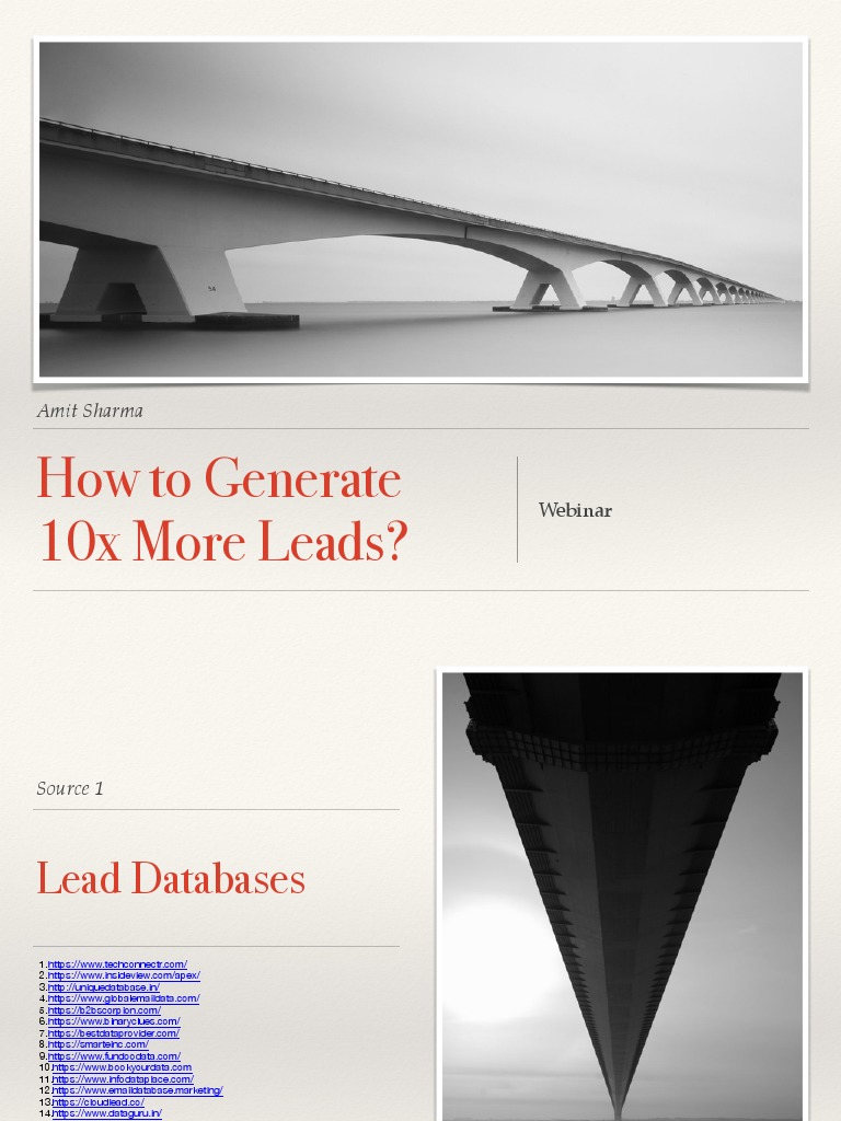 Lead Generation Strategies Webinar | PDF | Computer Mediated ...