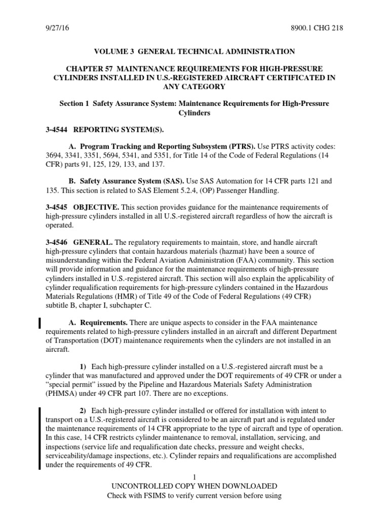 FAA Order 8900.1 CHG 218 | PDF | Dangerous Goods | Federal Aviation ...