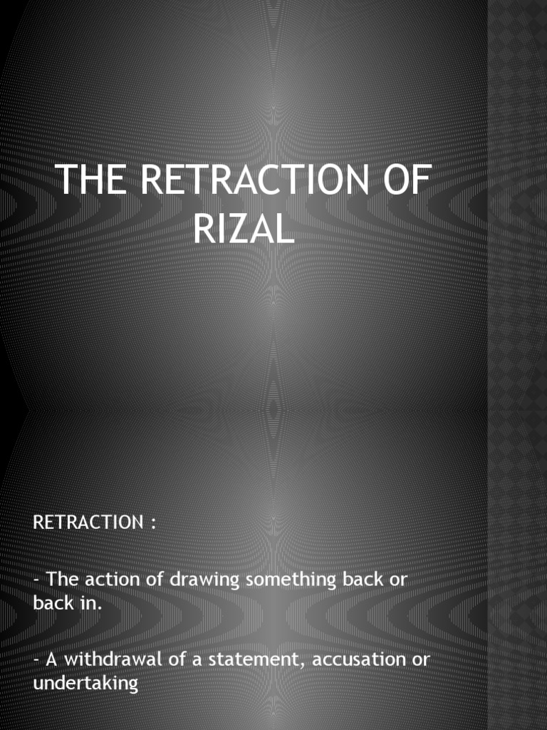The Retraction of Rizal | PDF | Philippines
