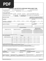 Electronic Payment Payor Enrollment Form: Landbank of The Philippines - Branch | PDF | Signature ...