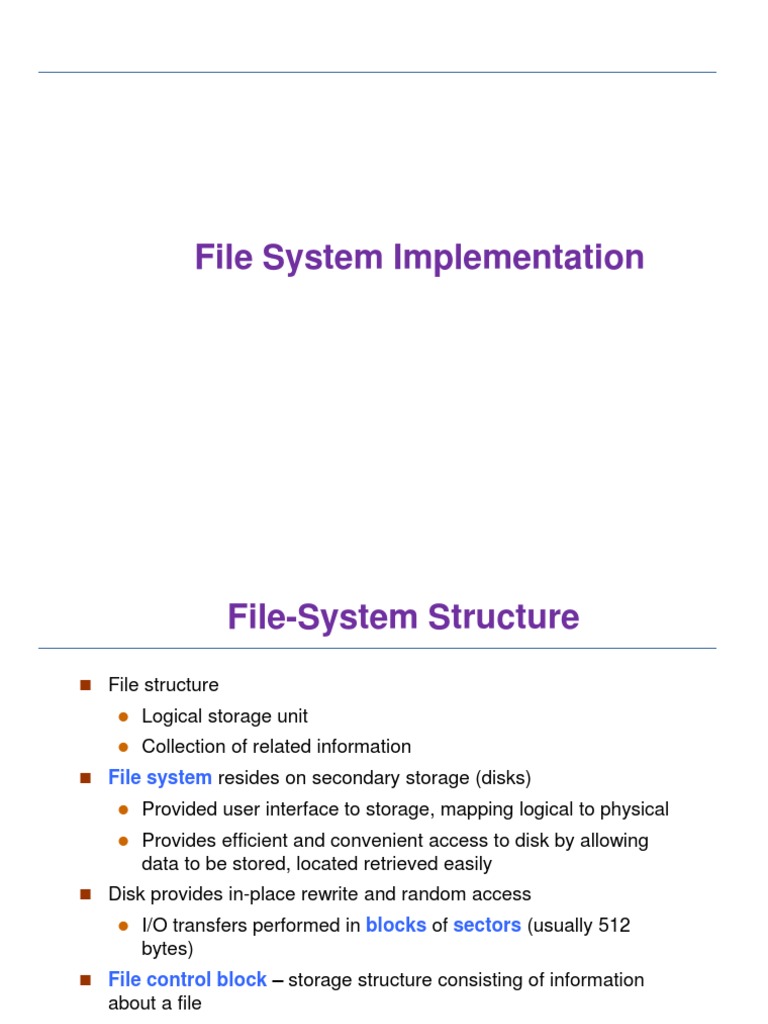 Operating System Notes | PDF | File System | Computer File