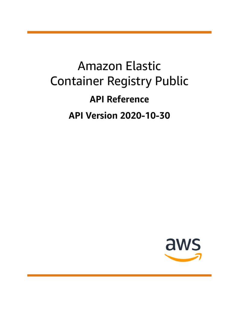 Ecr Public Api | PDF | Json | Software Development Kit