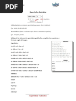 Formato de Superíndice y Subíndice en Word | PDF