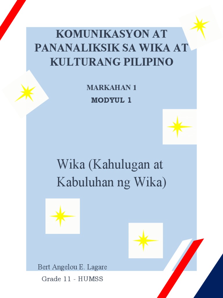 KPWKP - Quarter 1, Module 1 | PDF