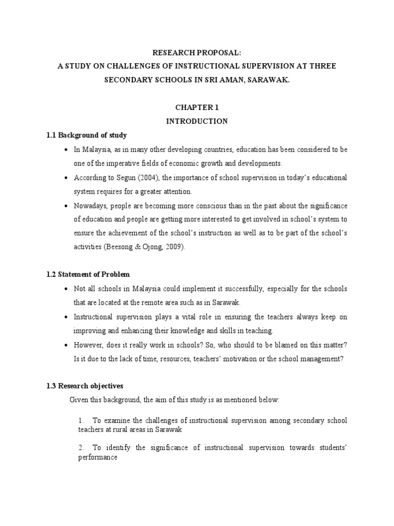 Research Proposal Draft | PDF | Teachers | Cognition