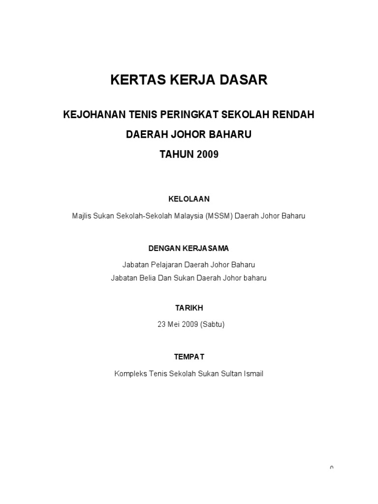 Contoh Paperwork Pdf