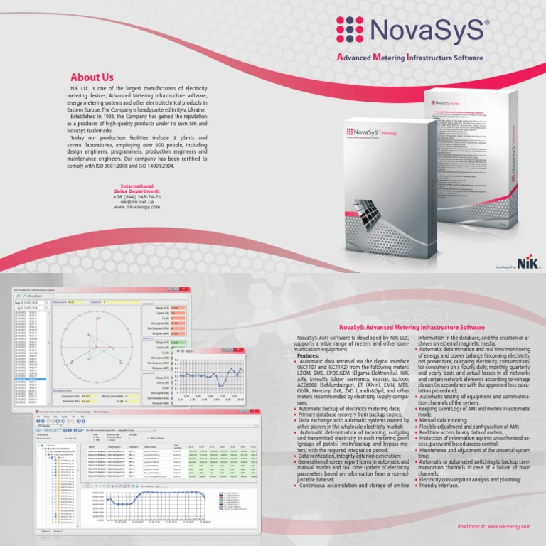 NovaSyS AMI Software Brochure 2013 | PDF | Backup | Computing