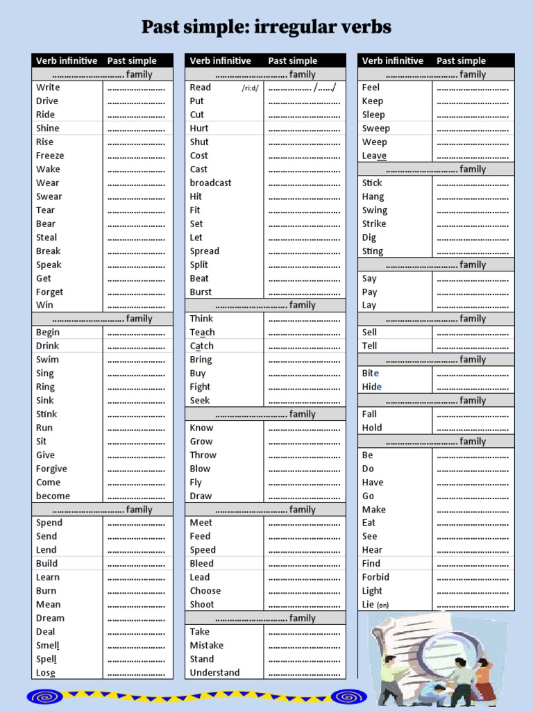 Past Simple Groups | PDF
