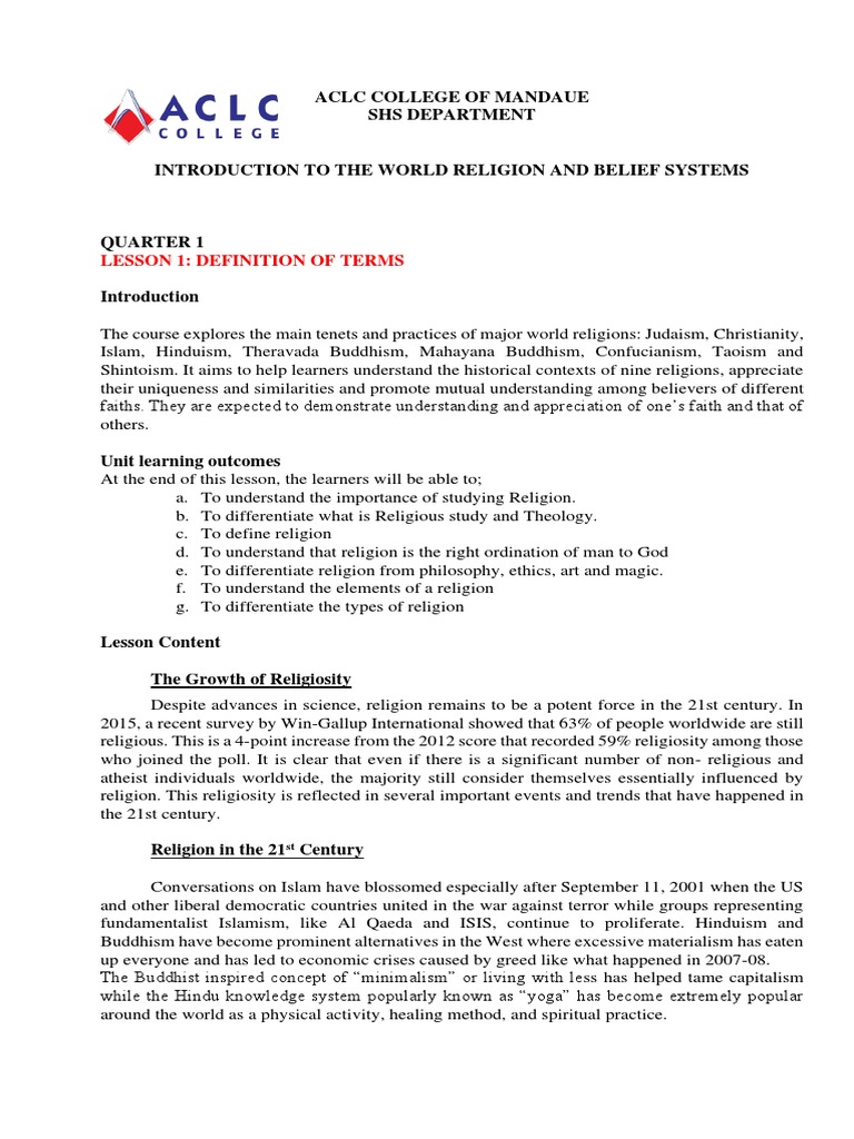 Understanding World Religions | PDF | High Holy Days | Shabbat