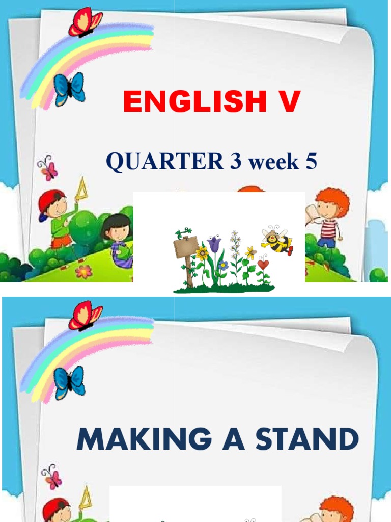 ENGLISH 5 Making A Stand | PDF | Reason