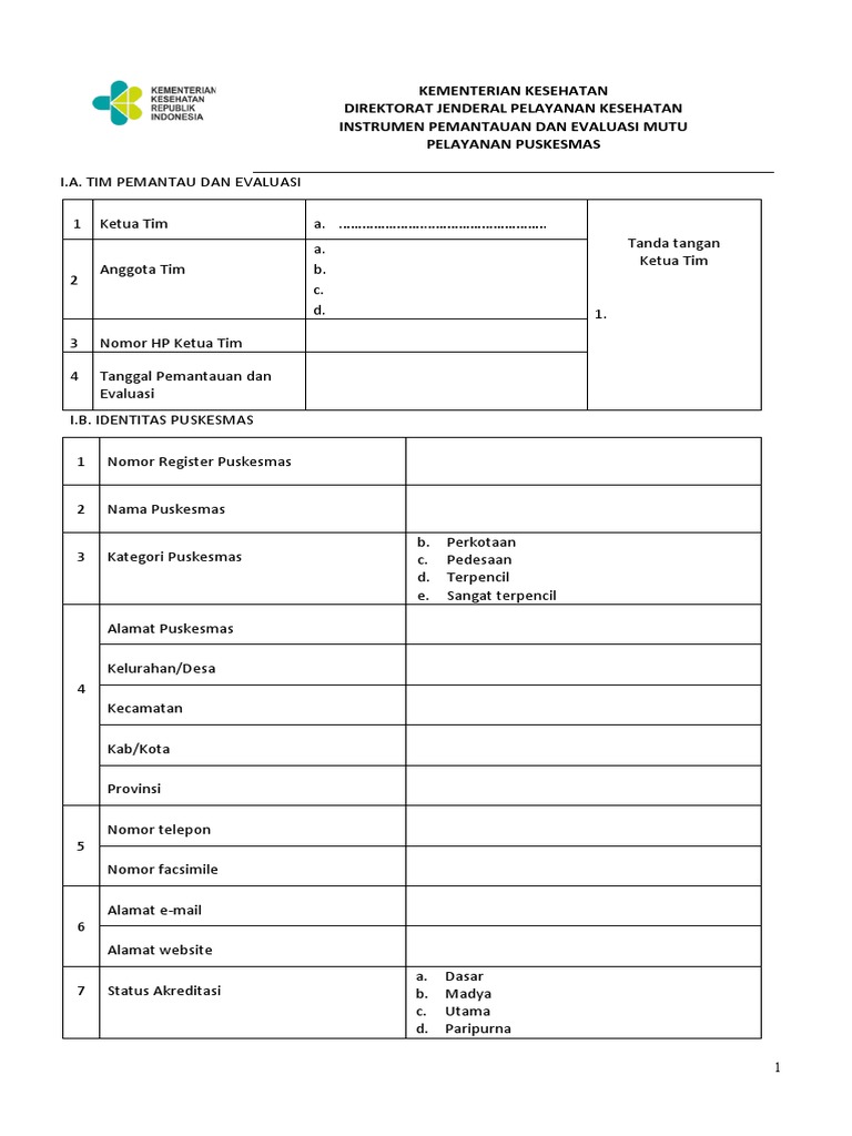 Instrumen Monev TPCB | PDF