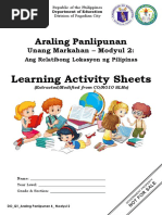 AP Grade4 Quarter2 Module Week1 | PDF