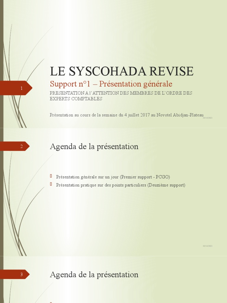 Le Syscohada Revise Presentation 04-07-2017 Bis | PDF | Normes ...