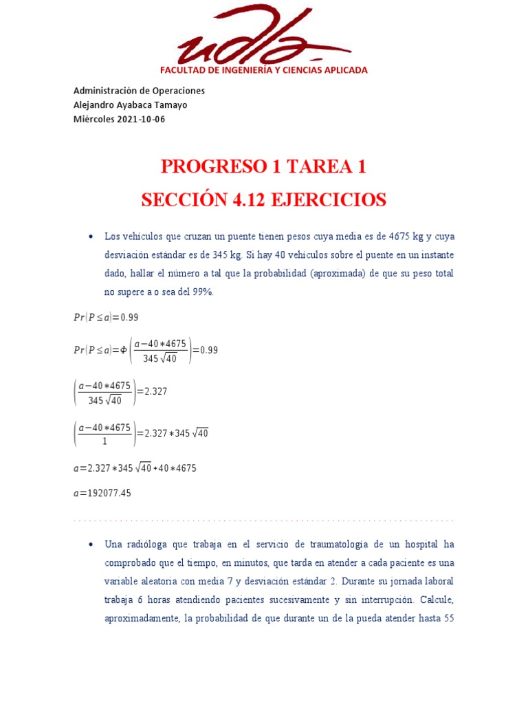 Tarea 3 Ejercicios Seccion 4.12 | PDF