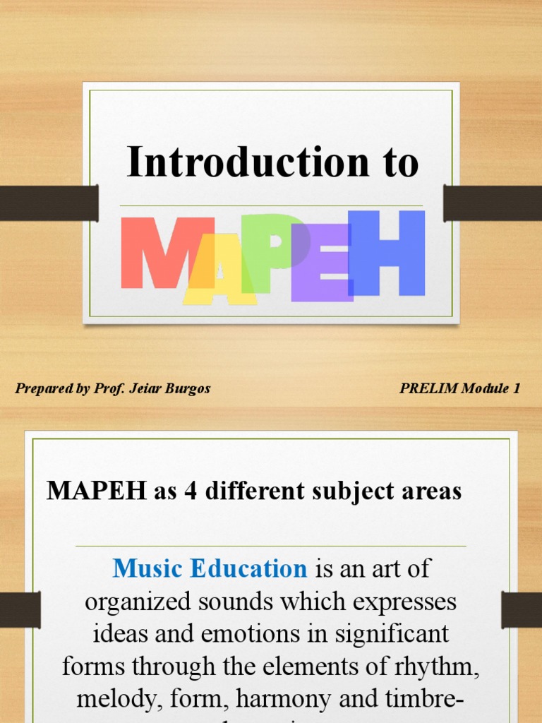 Teaching MAPEH To Elementary Grades Module 1 | PDF