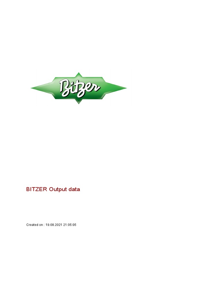 Bitzer Selection Software | PDF | Mechanical Engineering | Continuum ...