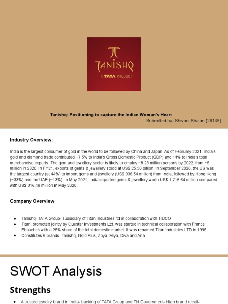 Tanishq Case Analysis | Download Free PDF | Brand | Jewellery