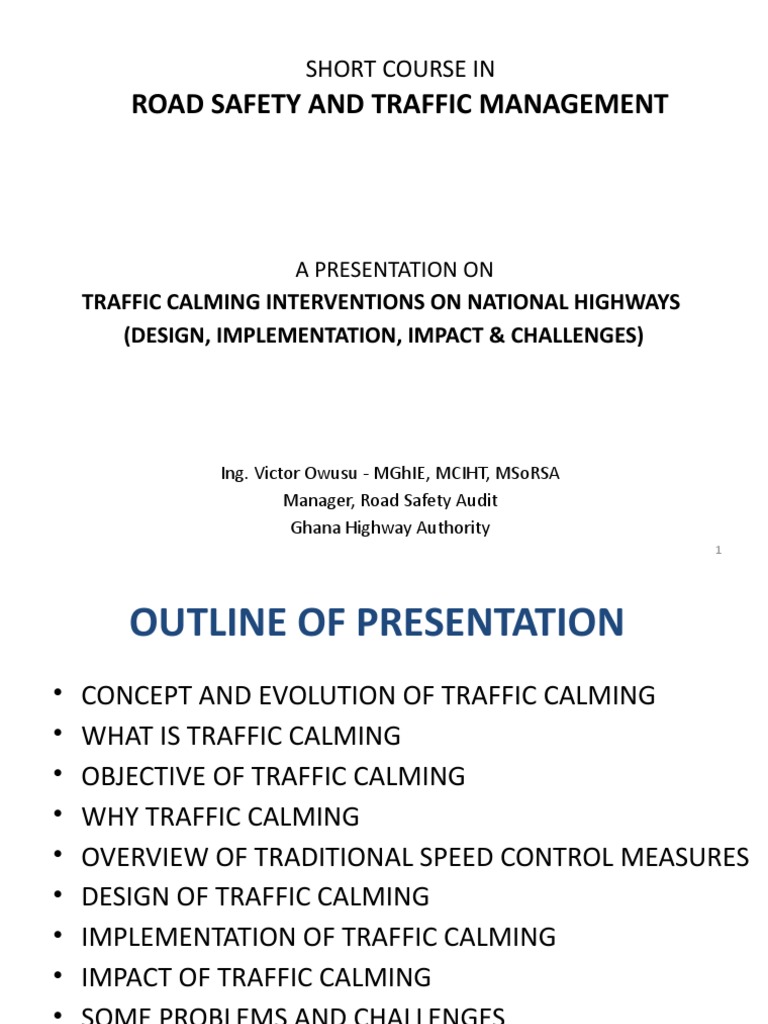 Traffic Calming on National Highways | PDF | Traffic | Traffic Collision
