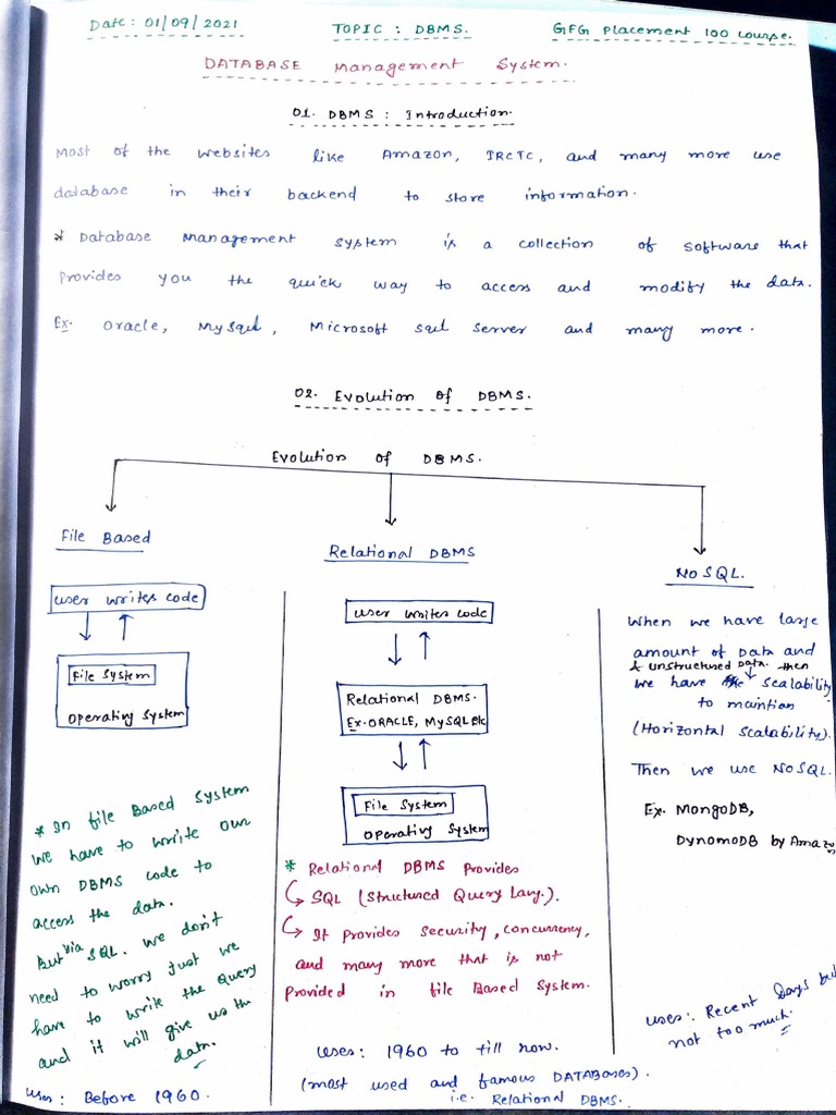 DBMS Complete Notes by Abhishek Sharma | PDF | Data Management Software ...