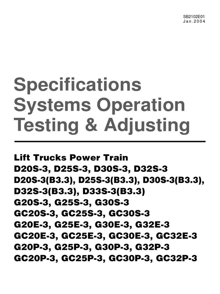 Daewoo G32E-3 Specifications | Download Free PDF | Transmission ...
