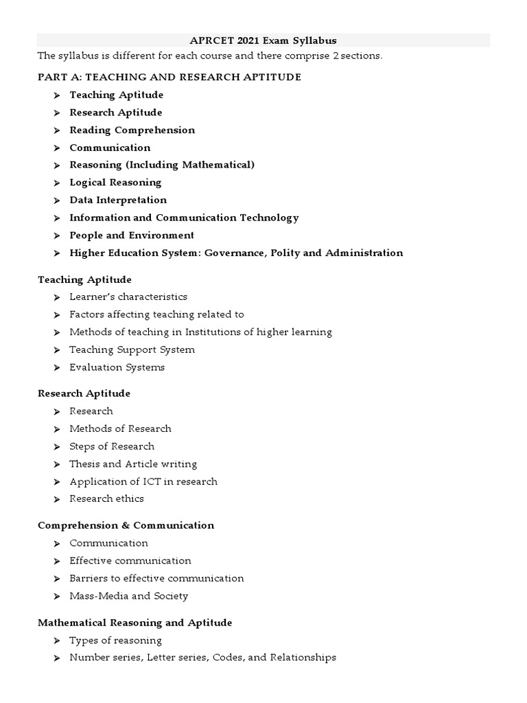 APRCET 2021 Exam Syllabus Overview | PDF | Integral | Antenna (Radio)