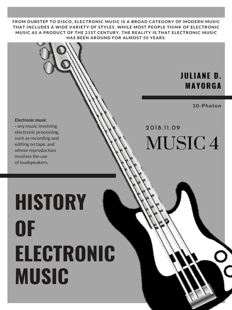 History of Electronic Music | PDF | Electronic Music | Synthesizer