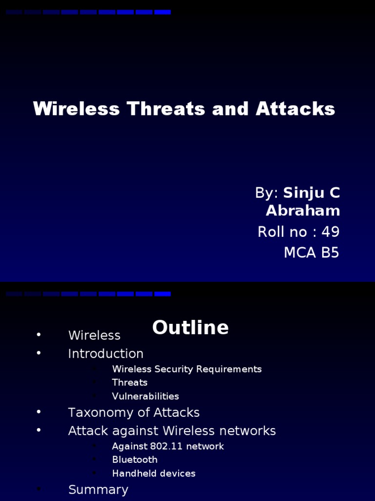 Wireless Threats and Attacks2 | PDF | Bluetooth | Computer Security