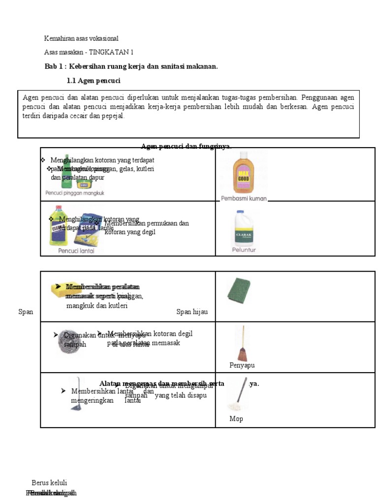 Kebersihan Dapur: Panduan Vokasional | PDF | Griya & Taman