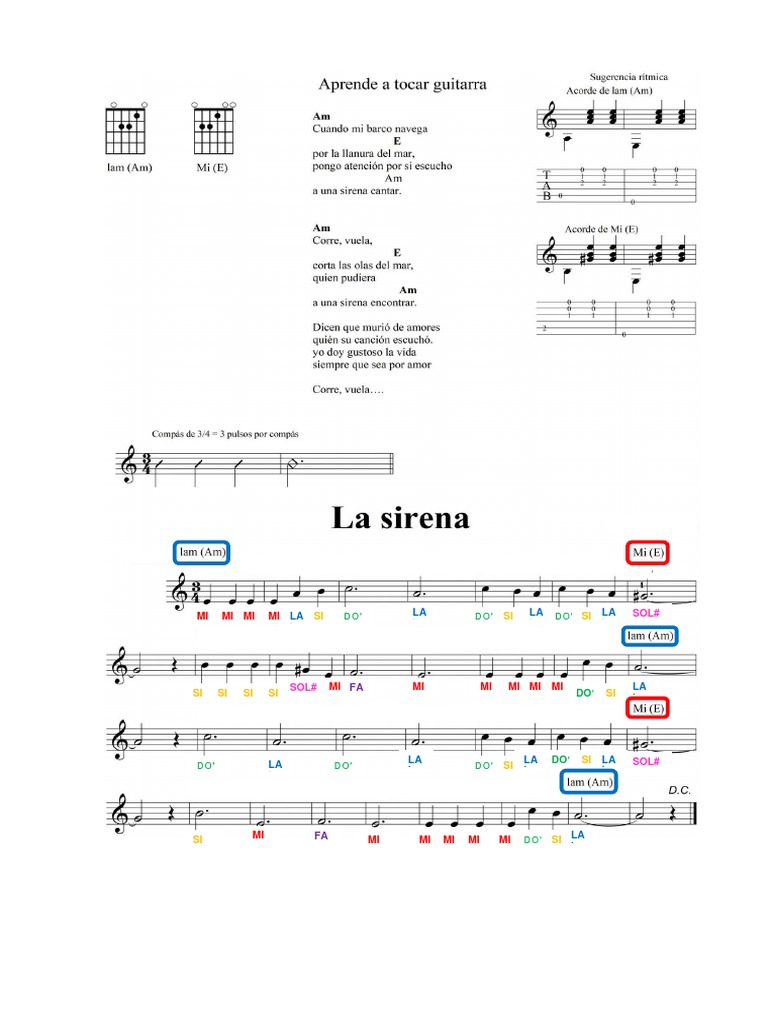 Partitura La Sirena | PDF