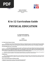 K To 12 Physical Education Curriculum Guide | PDF | Physical Education ...