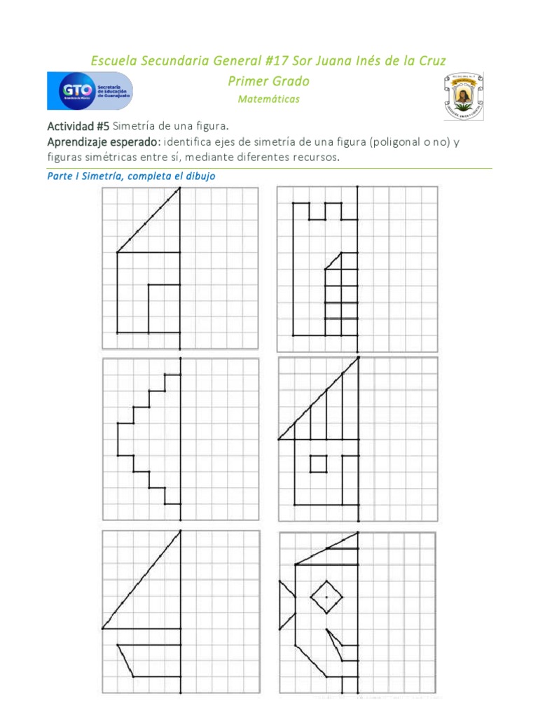 Actividades de Simetría para Primaria | PDF