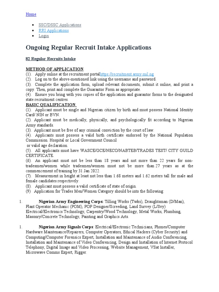 Ongoing Regular Recruit Intake Applications | PDF | Computer Network ...