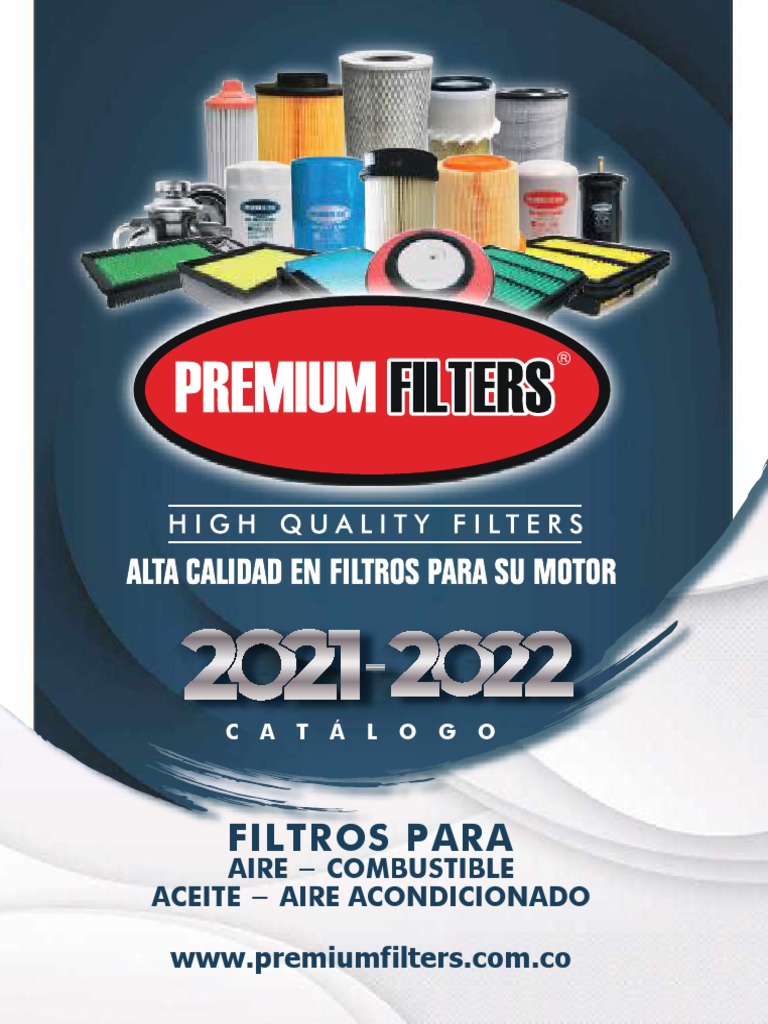 Catalogo Premium Filters 2021 | PDF | Filtración | Contaminación